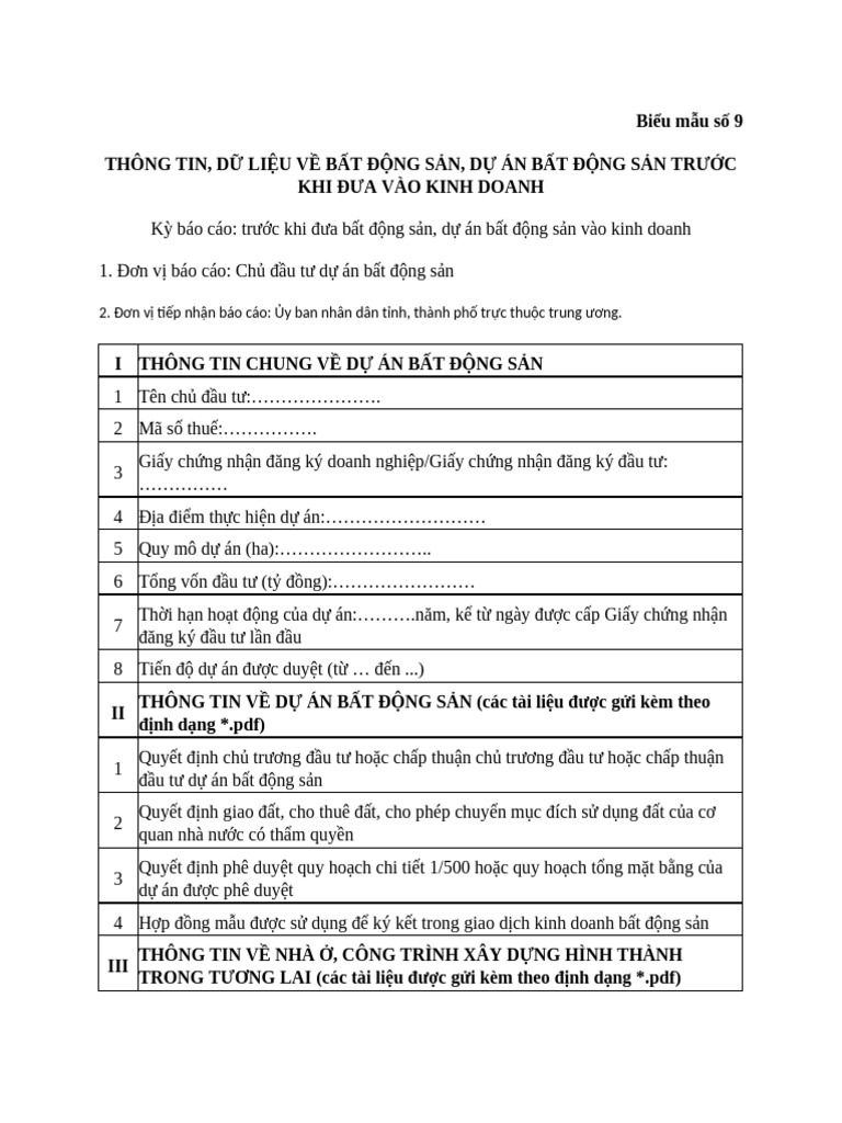 Bieu Mau So 9-94-2024-ND-CP | PDF