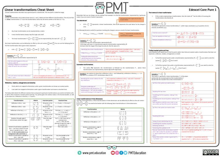 Ch.7 Linear Transformations | PDF | Linear Map | Matrix (Mathematics)