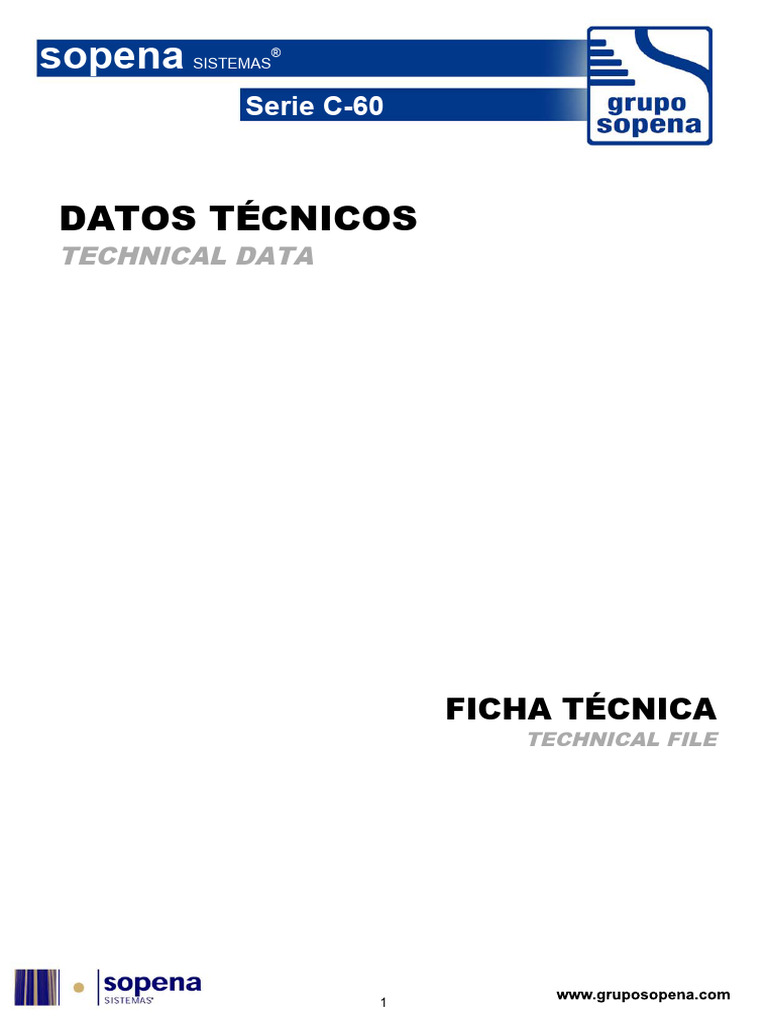 C 60 Datos Tecnicos | PDF