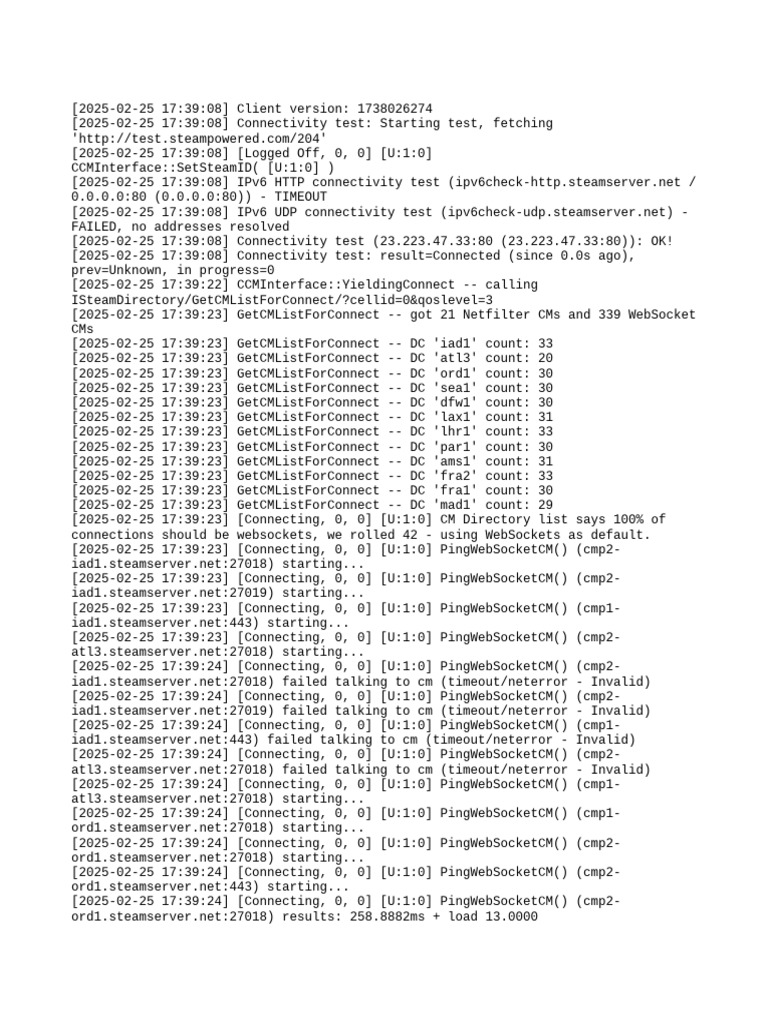 Connection Log | PDF | Login | I Pv6