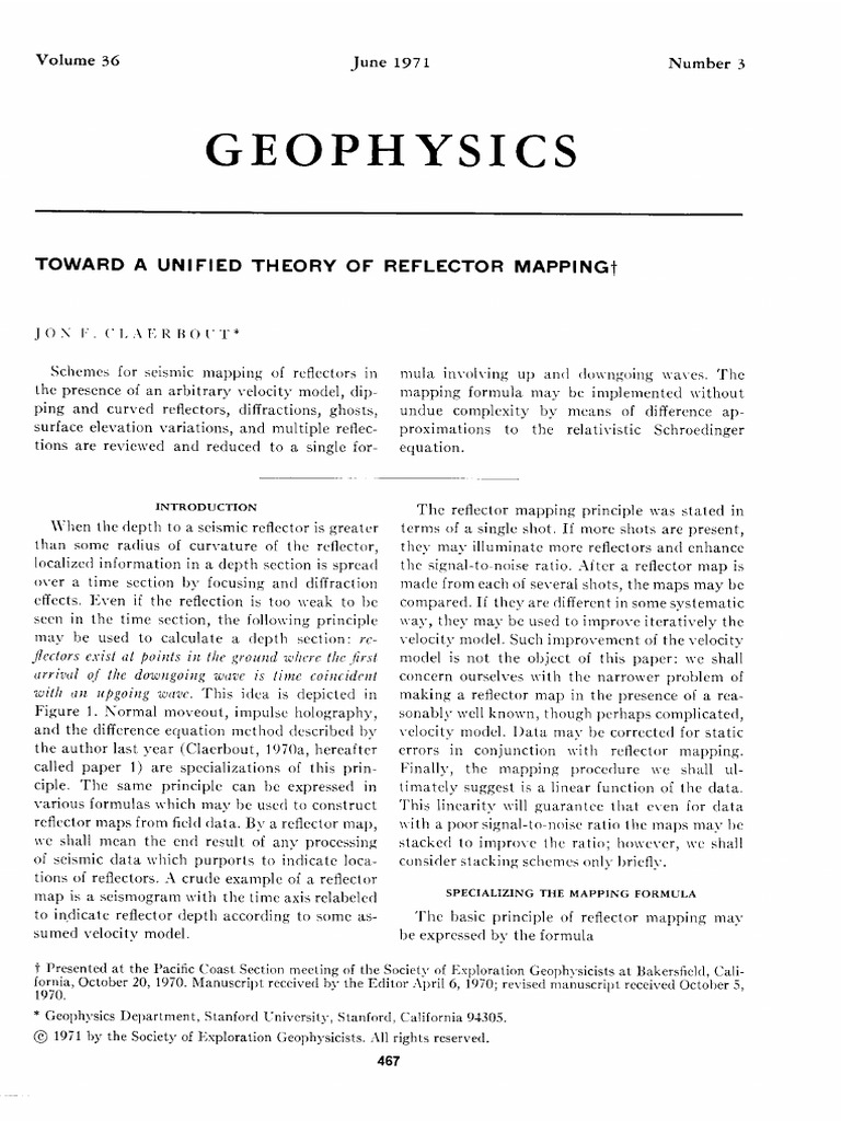 1971反射面映射的统一理论 | PDF | Spectral Density | Waves
