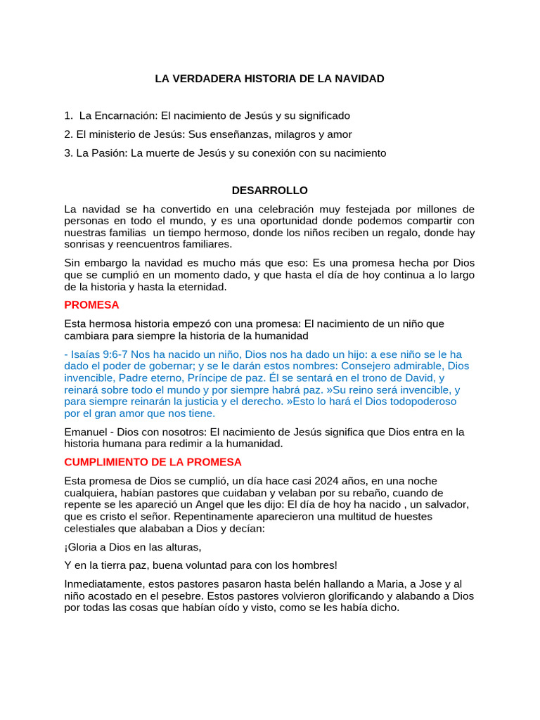 La Verdadera Historia de La Navidad | PDF | Jesús | Natividad De Jesus