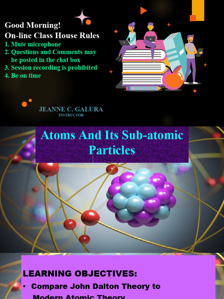 Module 5 Atoms And Its Sub Atomic Particles Pdf Proton Atomic