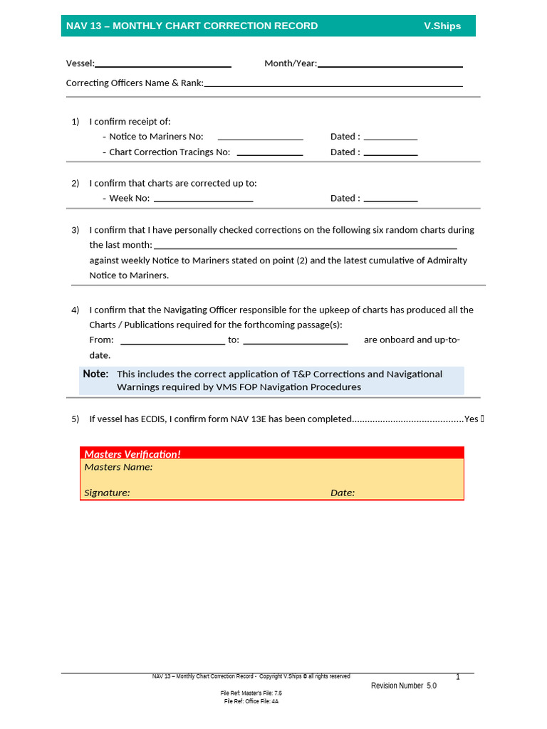 Nav 13 - Monthly Chart Correction Record | PDF