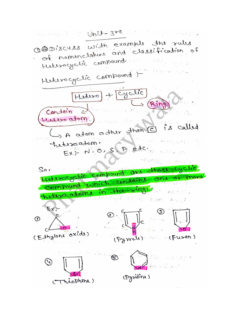 U 3 POC 3 Important Questions B Pharm 4th Sem Shahruddin Khan | PDF ...