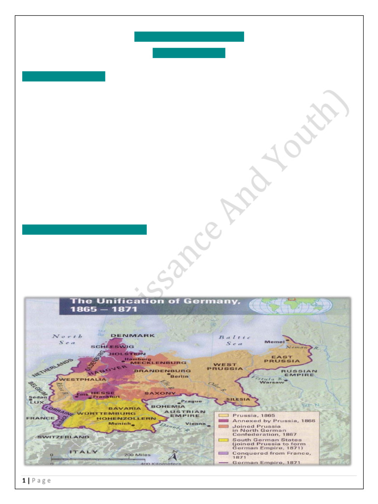 Unification of Germany: 19th Century Overview | PDF | Otto Von Bismarck ...