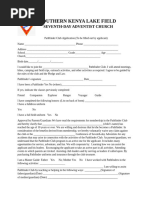 Pathfinder Registration Form | PDF