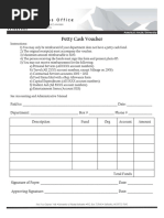 Petty Cash Replenishment Form (PCRF) | PDF