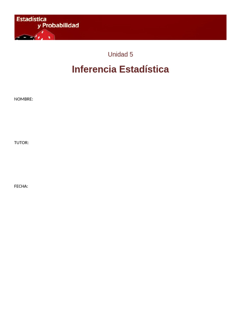 Formato Actividad U5 EP | PDF | Desviación Estándar | Línea (geometría)