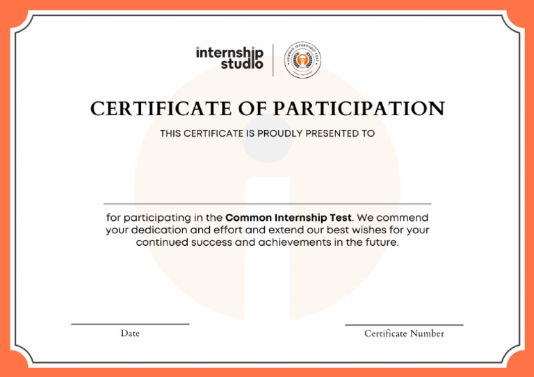 Piyush Raja - Participation Certificate | PDF