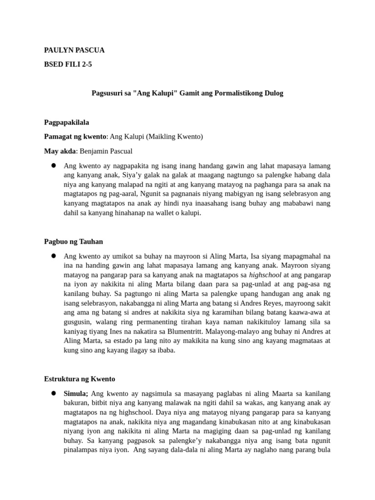 Ang Kalupi | PDF
