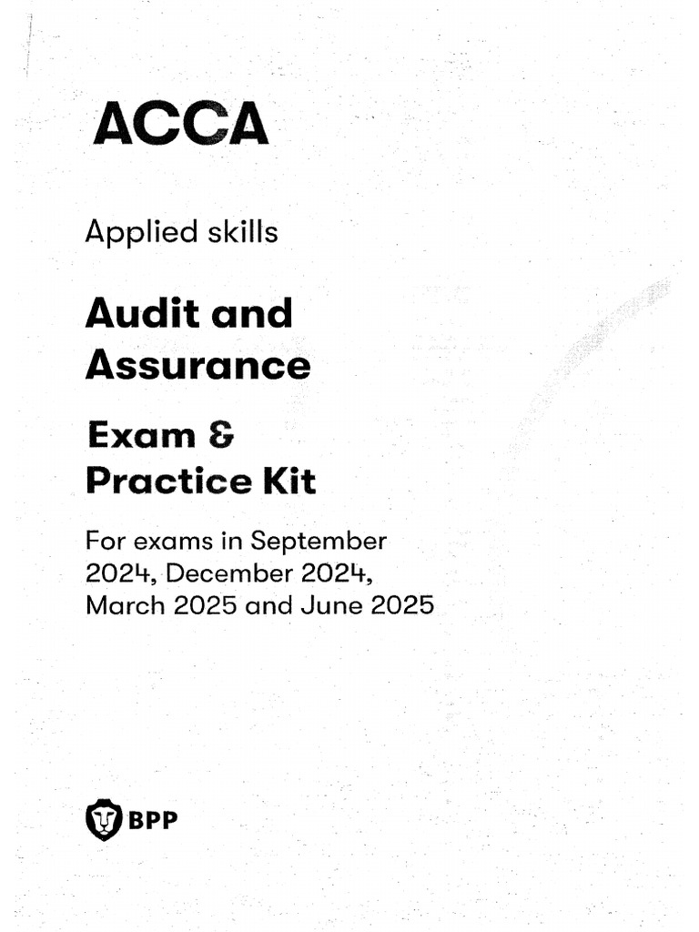 BPP ACCA AA Practice Question 2425ver | PDF | International Financial ...