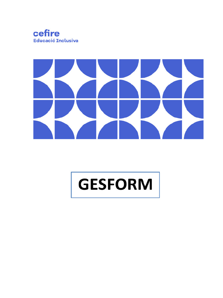 Manual básico de uso de GESFORM | PDF