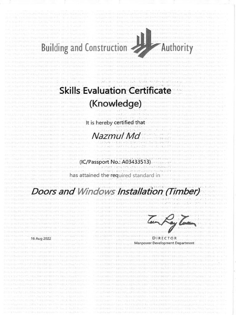 MD Nazmul SEC Cert | PDF