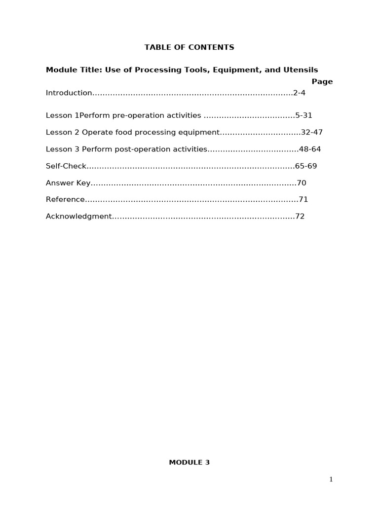 MODULE-3-Using-Processing-Tools | PDF | Smoking (Cooking) | Disinfectant