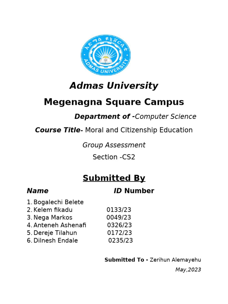 Admas University000 | PDF