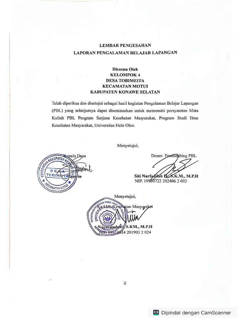 Lembar Pengesahan Kelompok 4 | PDF