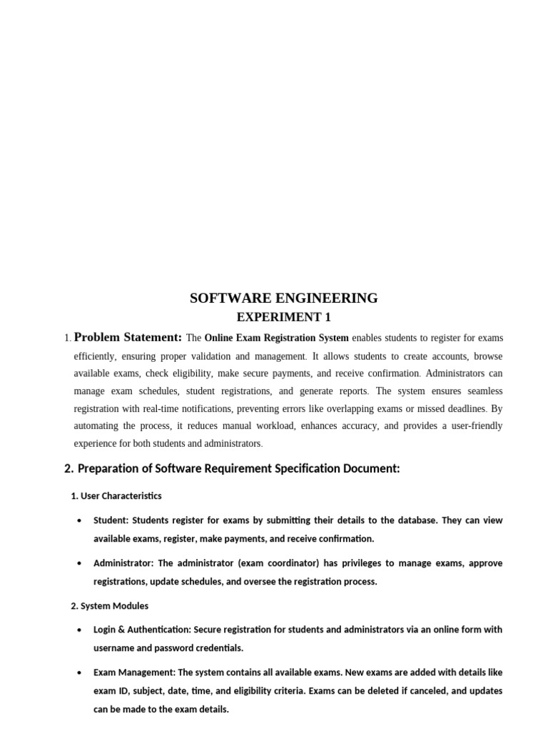 Online Exam Regestration | PDF | Use Case | Unified Modeling Language