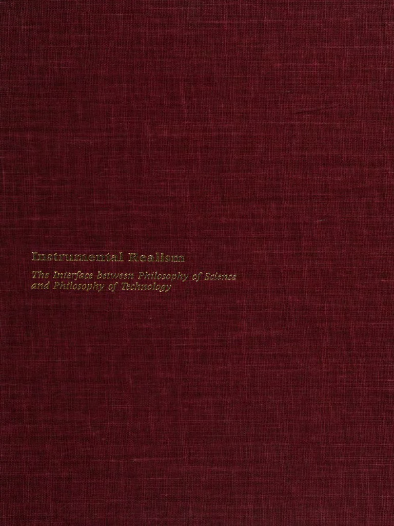 Instrumental Realism in Tech Philosophy | PDF | Paradigm | Philosophy ...