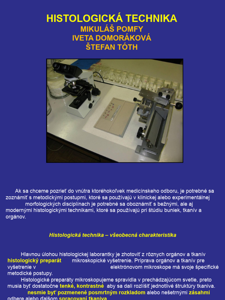 Histologická Technika | PDF