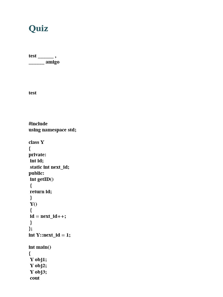 Public Quiz User | PDF