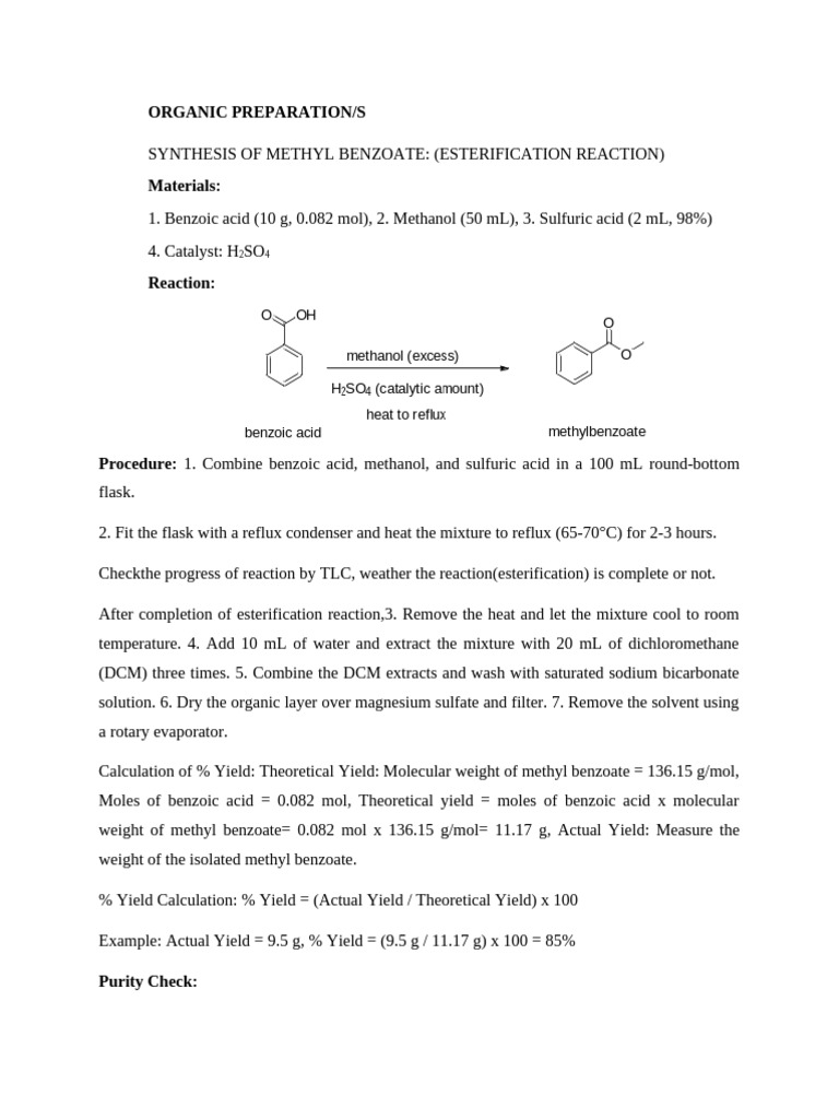 Lab, Preparation of Organic Compounds | PDF | Benzene | Aspirin