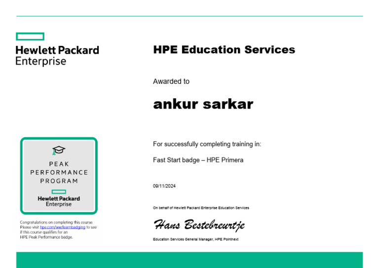 HPE Primera Fast Start | PDF