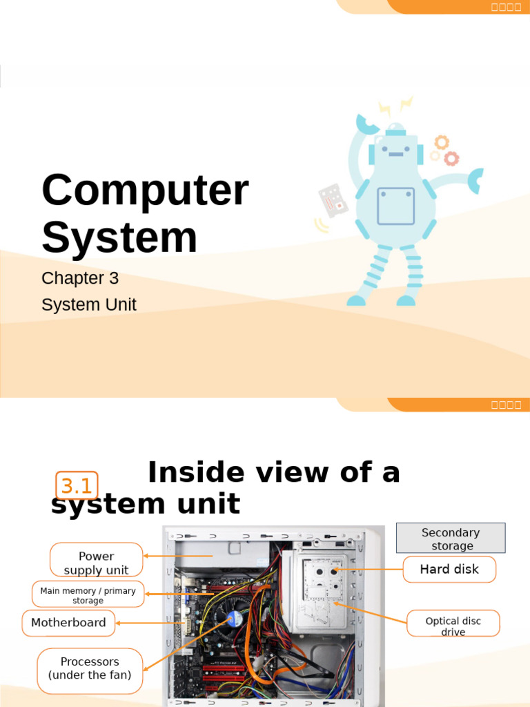 S1 T3 ComputerSystems PPT Ch3 2024 | PDF | Computer Data Storage | Random Access Memory