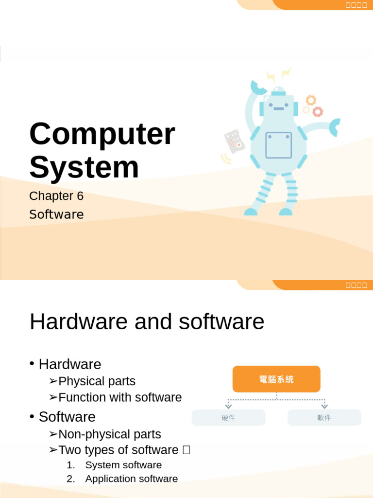 S1 T3 ComputerSystems PPT Ch6 2024 | PDF | Application Software | Operating System