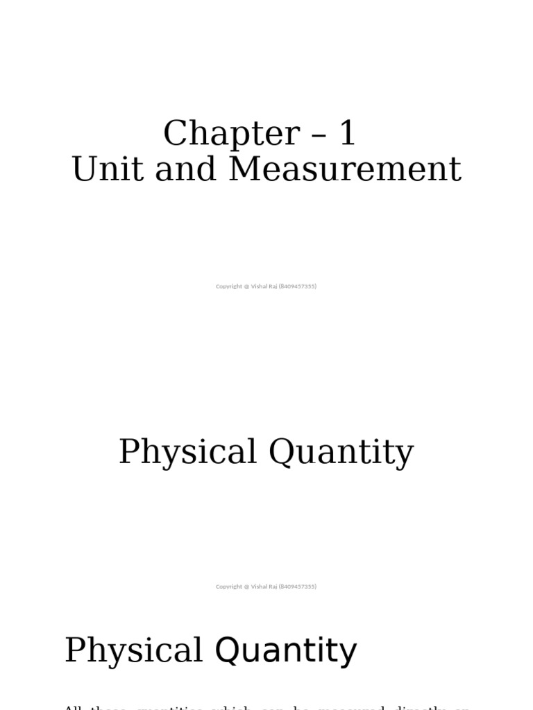 Units and Measurement | PDF | Significant Figures | International System Of Units