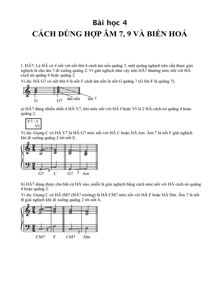 BH 4 Cach Dung Hop Am 7 9 Va Bien Hoa | PDF