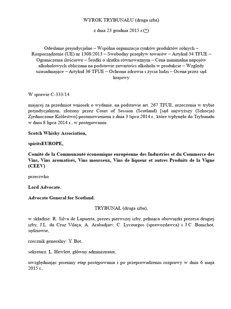 CURIA - Documents | PDF