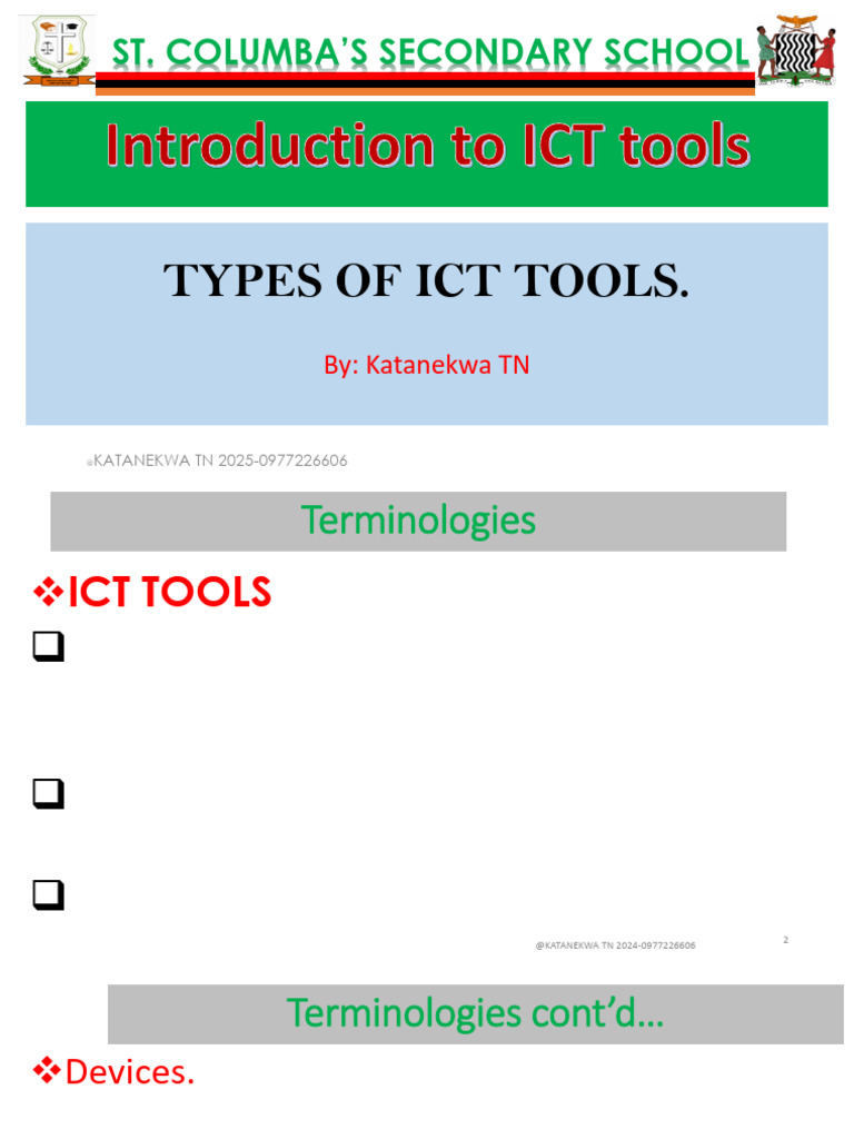 Overview of ICT Tools and Types | PDF | Information And Communications ...