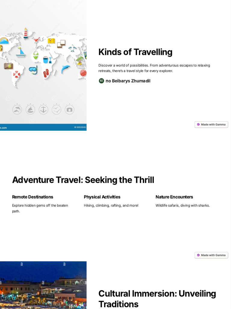 Kinds of Travelling Beiba | PDF