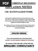 Cre Complete Notes Grade 7 | PDF | Paul The Apostle | Moses