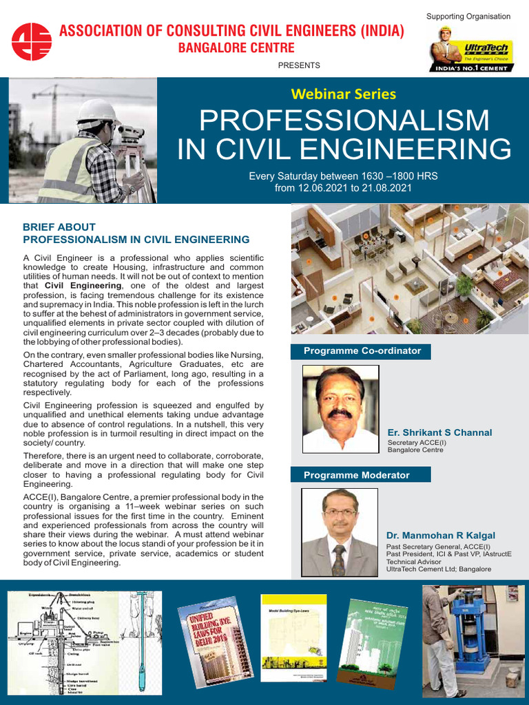 Professionalism in Civil Engineering Brochure | PDF | Engineering ...