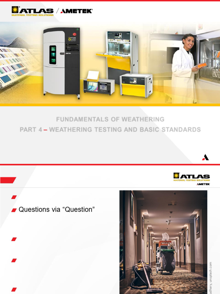 Atlas Online Weathering Academy 2023 4 Weathering-Standards | PDF ...