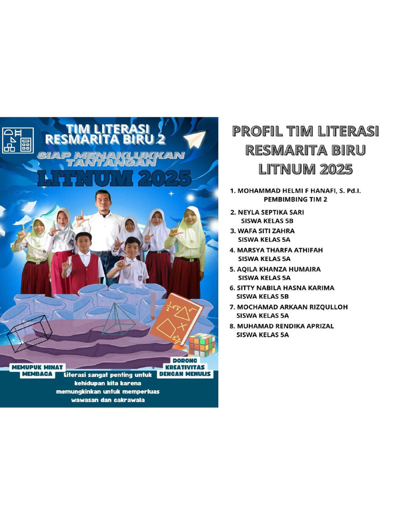 PROFIL TIM LITERASI RESMARITA BIRU LITNUM 2025 (1) | PDF