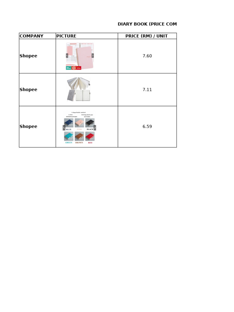 Diary Book & Kit Box | PDF