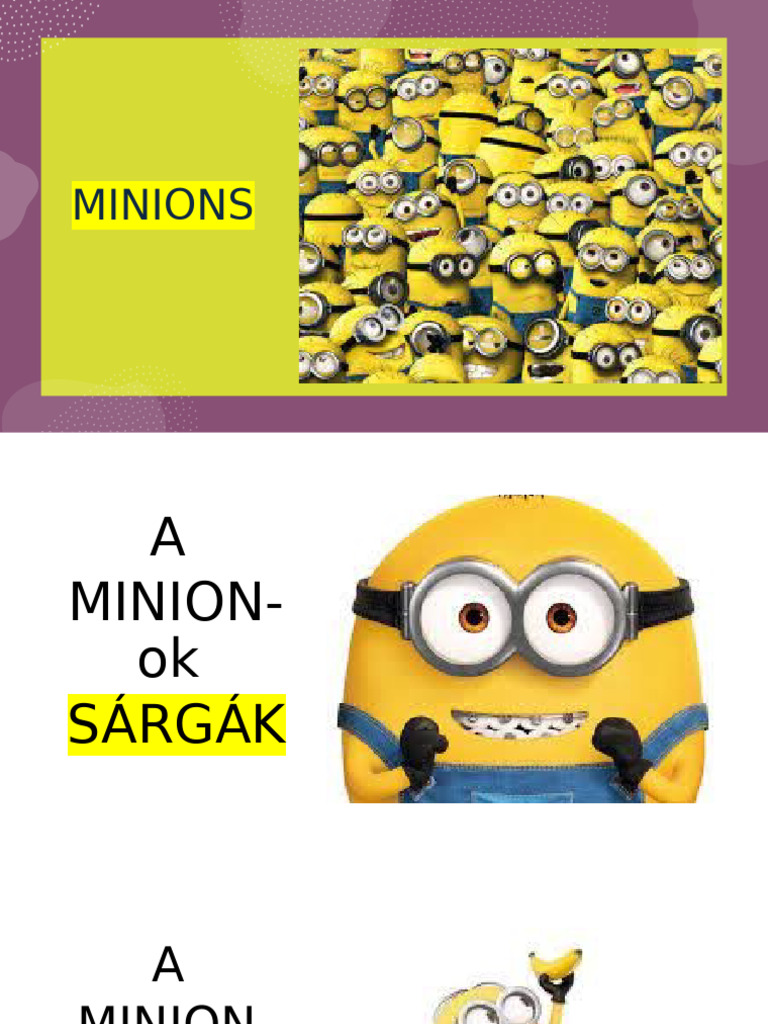 MINIONS | PDF
