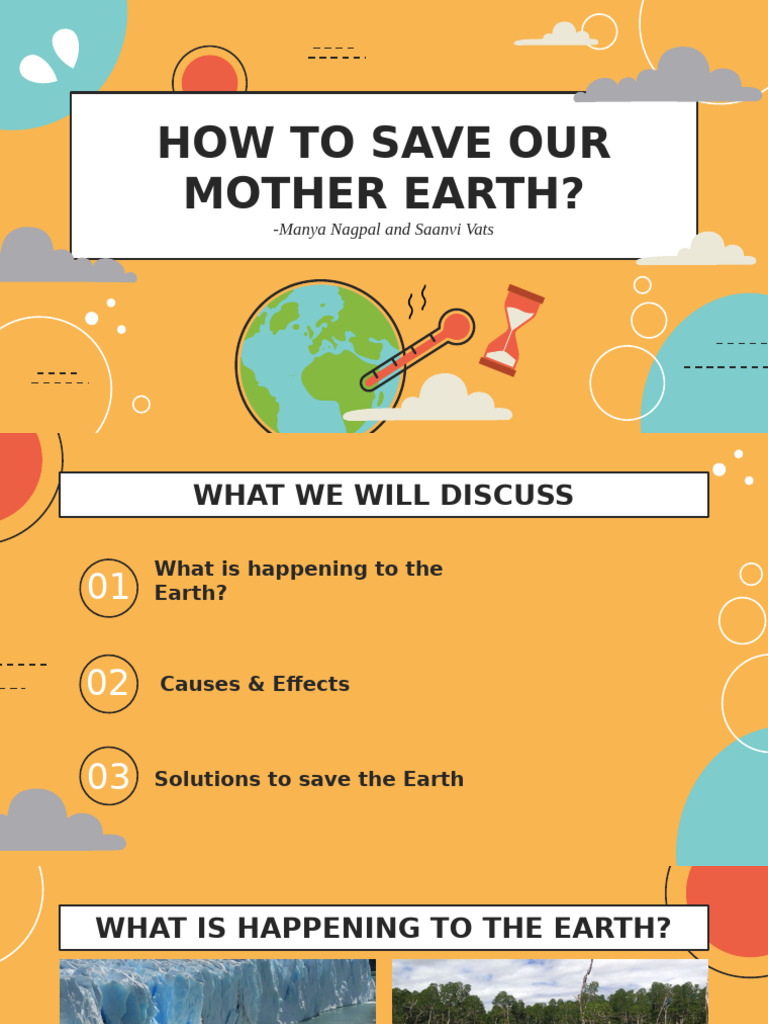 How Can We Save The Earth | PDF | Climate Change | Pollution