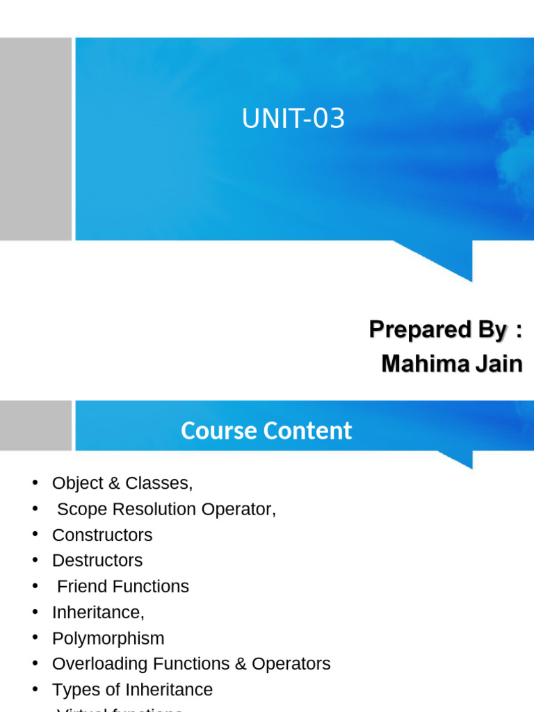 Key Concepts Of Object Oriented Programming Pdf Class Computer 9876