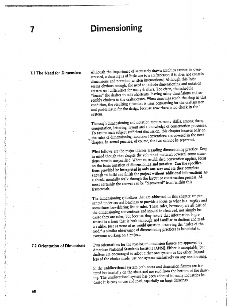 Dimensioning | PDF