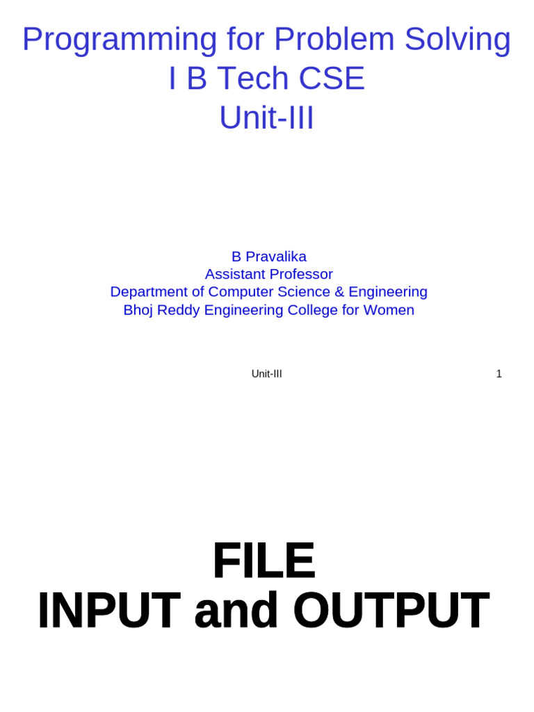 File Handling in C Programming | PDF | Computer File | Computing