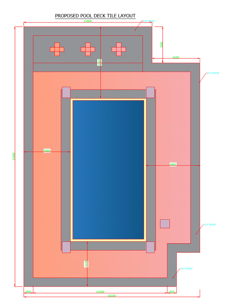 Pool Deck Tile layout | PDF