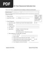 NMC Revised Declaration Form (Faculty & Residents) | PDF | Doctor Of ...