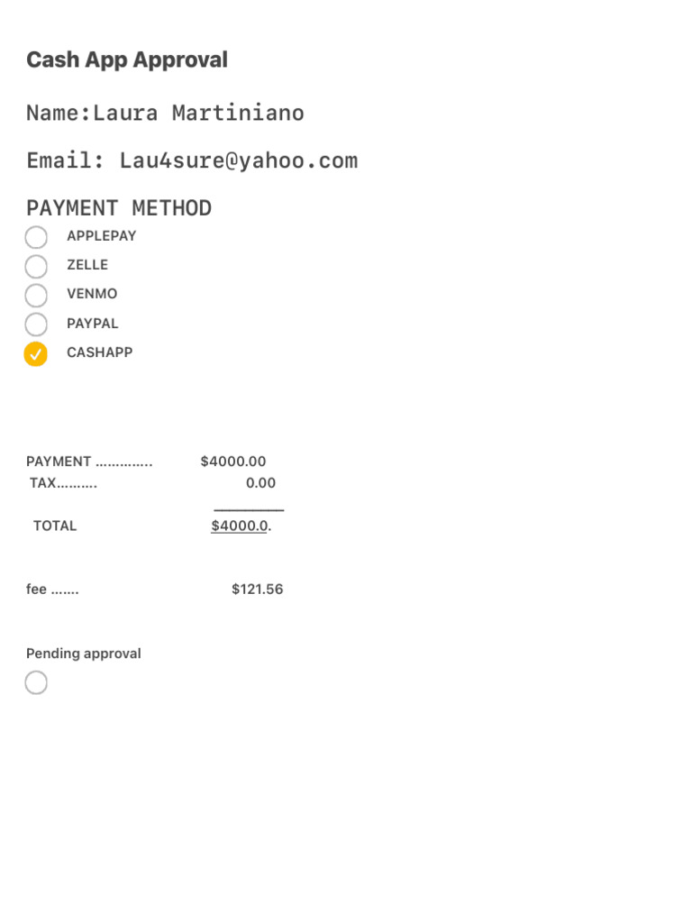 Cash App Approval | PDF