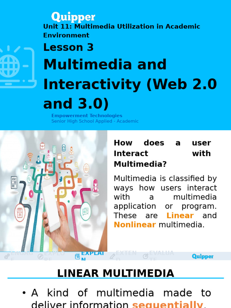 Multimedia and Interactivity Web 2.0 and 3.0 | PDF | World Wide Web | Internet & Web