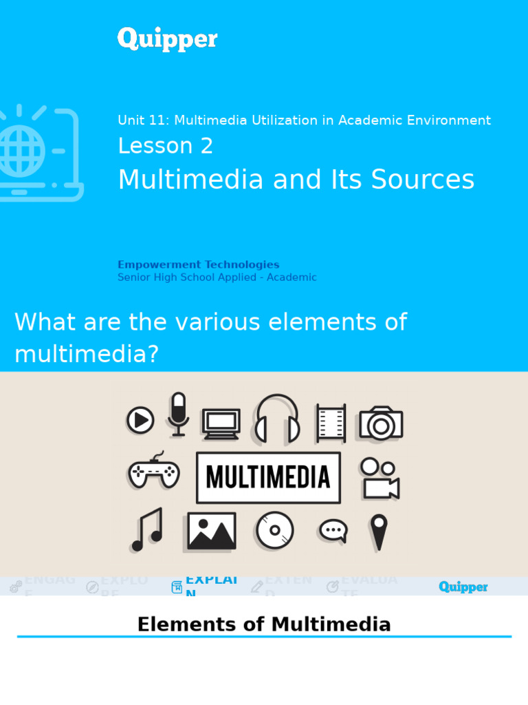 Multimedia and Its Sources | PDF | Multimedia | Computing