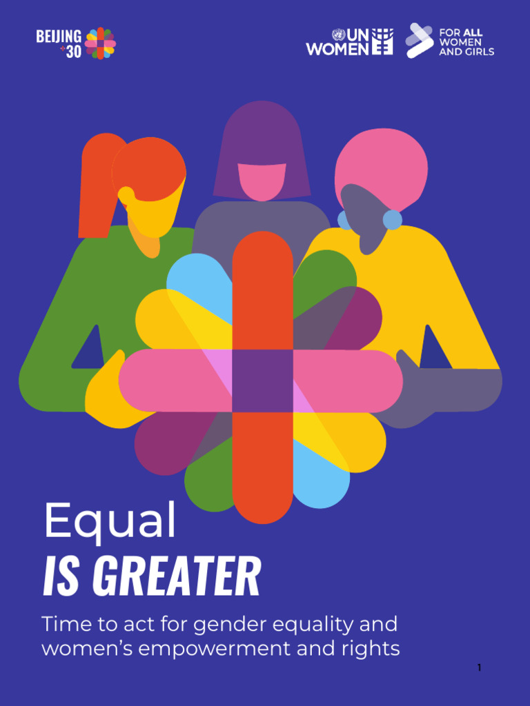Brochure Equal Is Greater Time To Act For Gender Equality and Womens ...